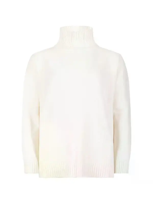 Max Mara Ribbed-knit Sweater - White