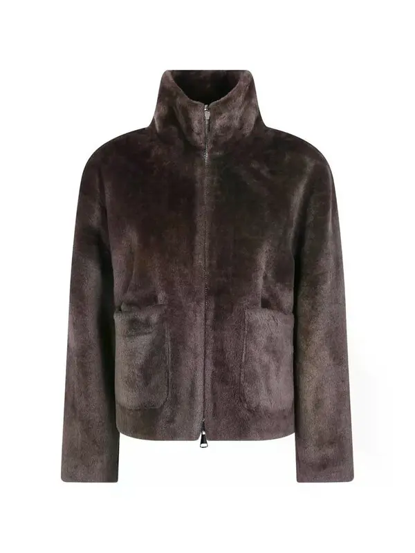 BETTA CORRADI Reversible Faux-fur Jacket - Brown