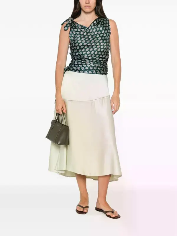 DÔEN Janille Paisley-print Top - Green