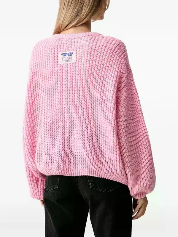 American Vintage Chunky-knit Crew-neck Sweater