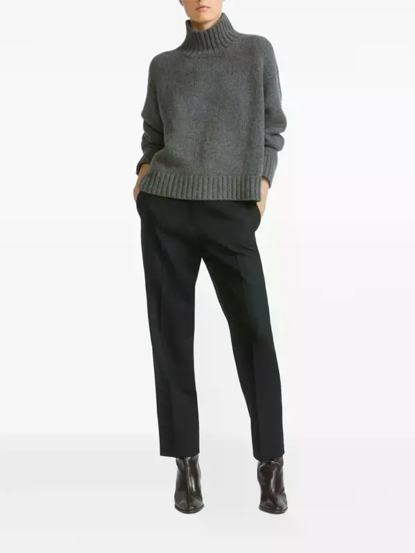 YVES SALOMON Tailored Pressed-crease Trousers