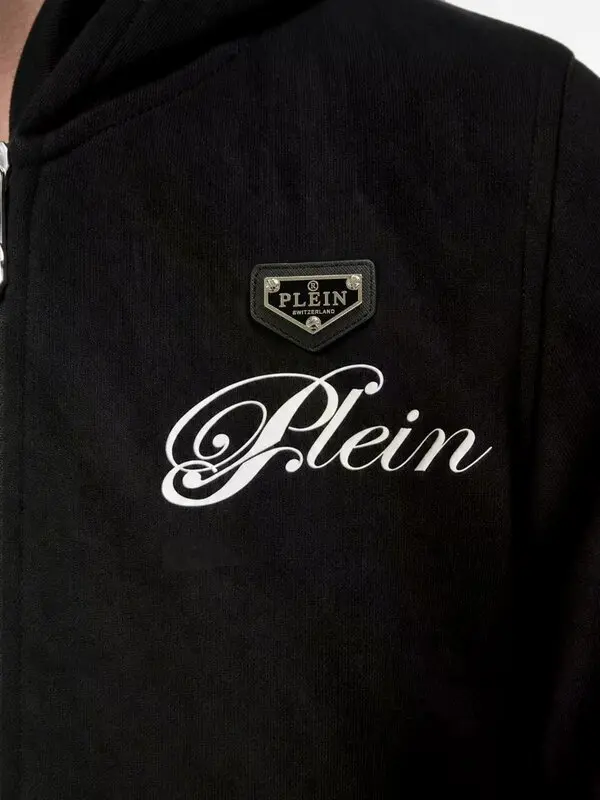 Philipp Plein Hoodie Zip-up Teddy Stones