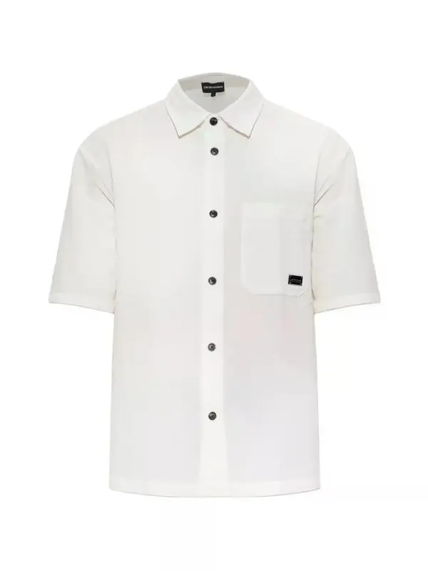 Emporio Armani Logo-patch Short-sleeve Shirt