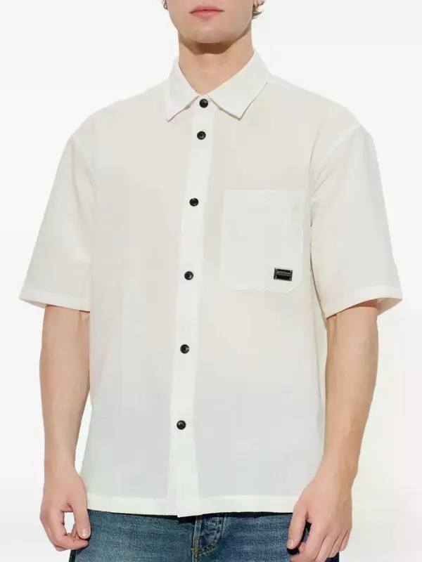 Emporio Armani Logo-patch Short-sleeve Shirt