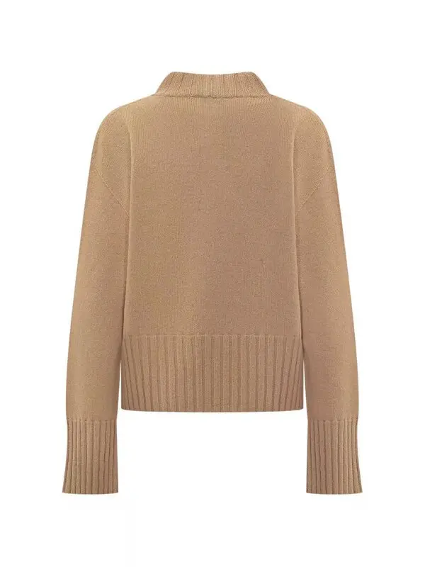 LANEUS Ribbed-trim Boxy-fit Sweater
