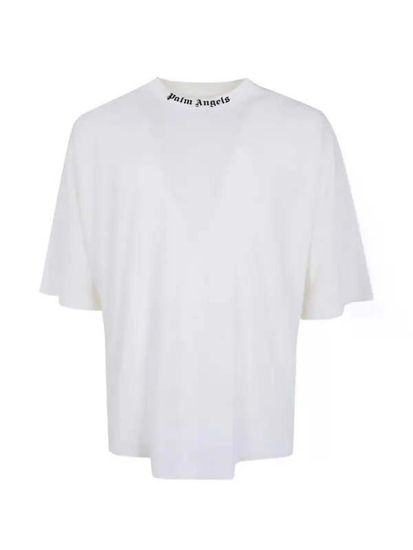 Palm Angels Logo-print Cotton T-shirt - White
