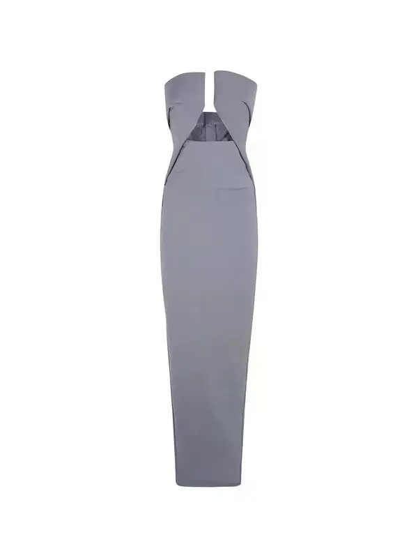 Rick Owens Cut-out Strapless Column Dress