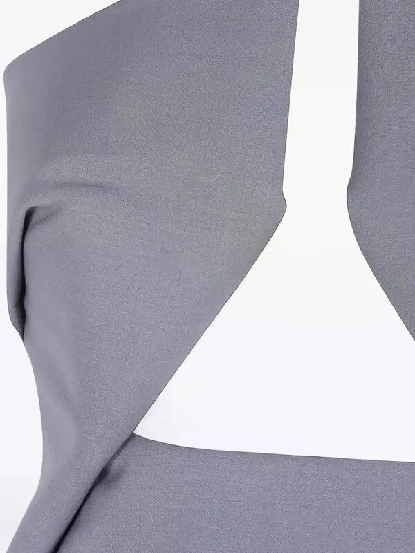 Rick Owens Cut-out Strapless Column Dress - Grey