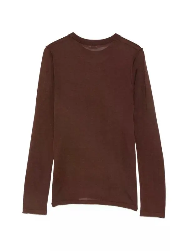 Aspesi Contrast-stitch Crew Neck Sweater