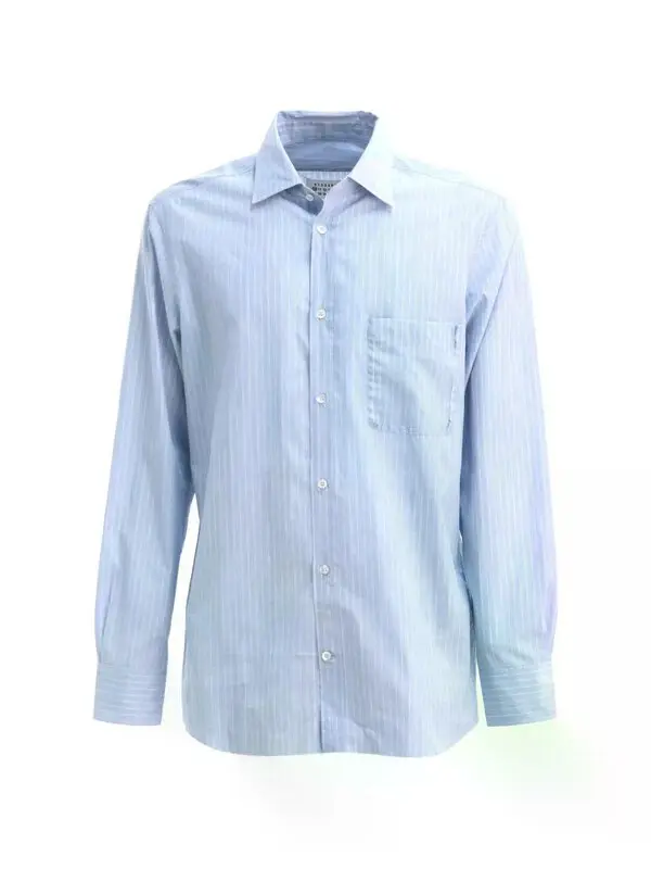 MAISON MARGIELA Pinstripe-pattern Patch-pocket Shirt
