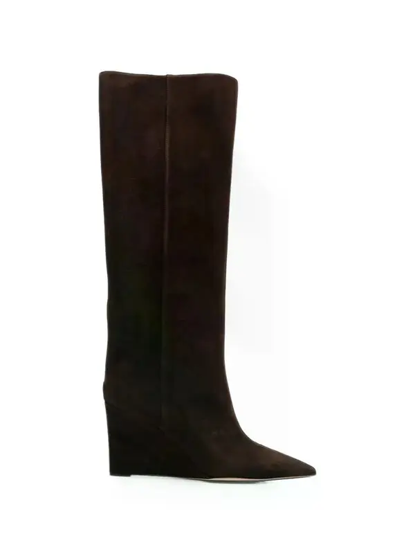 JIMMY CHOO Blake Wedge-heel Boots - Brown