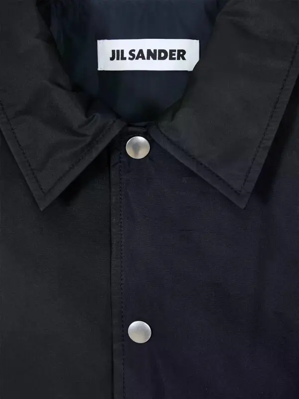 JIL SANDER Logo-embroidered Press-stud Jacket