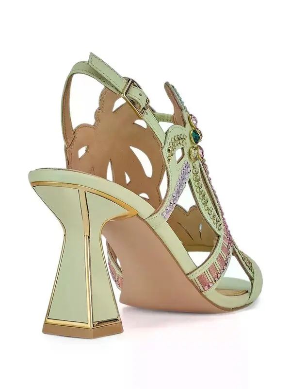 KAT MACONIE Crystal-embellished Sandals - Green