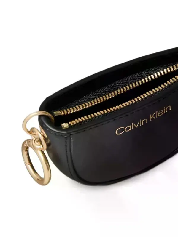 Calvin Klein Logo-print Leather Keyring