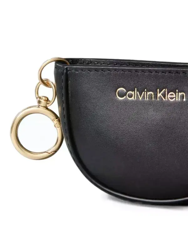 Calvin Klein Logo-print Leather Keyring