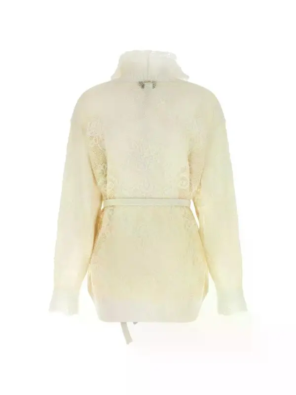 TWINSET Flower-lace Turtleneck Sweater
