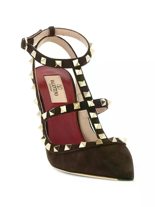 Valentino Garavani Rockstud Suede Pumps 100mm