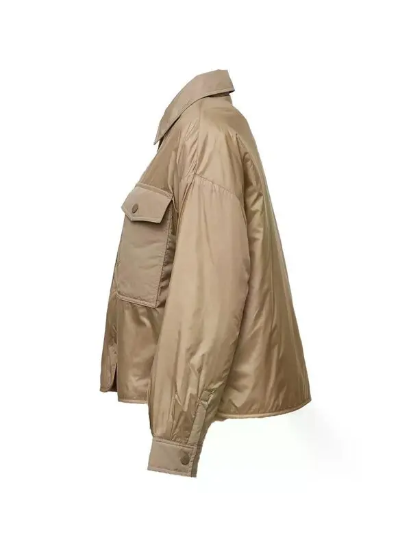 Max Mara Reversible Water-repellent Canvas Padded Jacket Sand