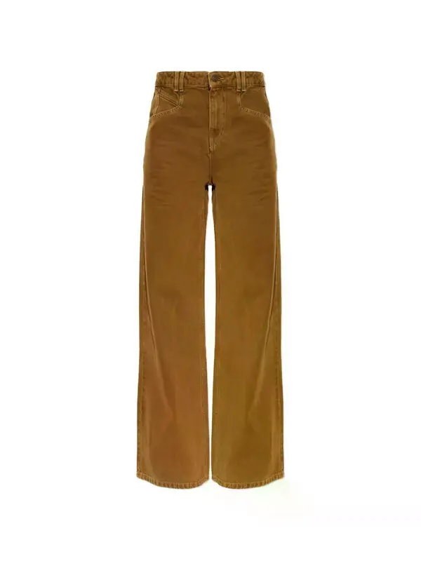 Isabel Marant Étoile Lemony Wide-leg Jeans - Brown