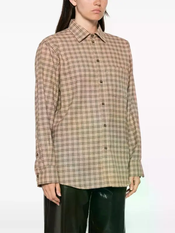 RÓHE Check-print Classic Fit Shirt