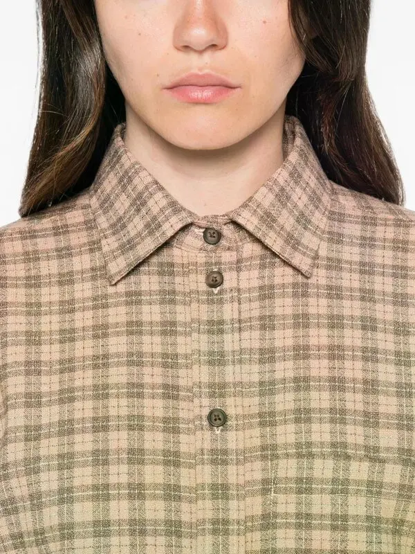 RÓHE Check-print Classic Fit Shirt