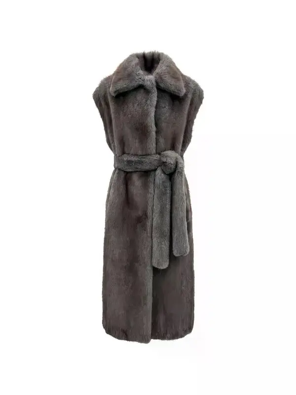 VALENTINI 1972 Belted Sleeveless Coat
