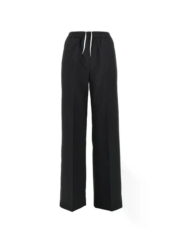 Max Mara Drawstring Trousers - Black