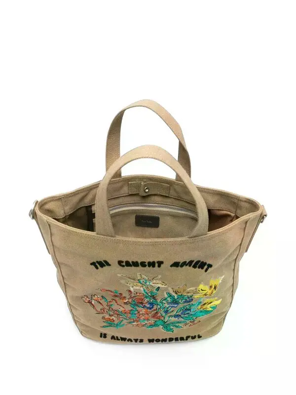 Paul Smith Embroidered Canvas Tote Bag