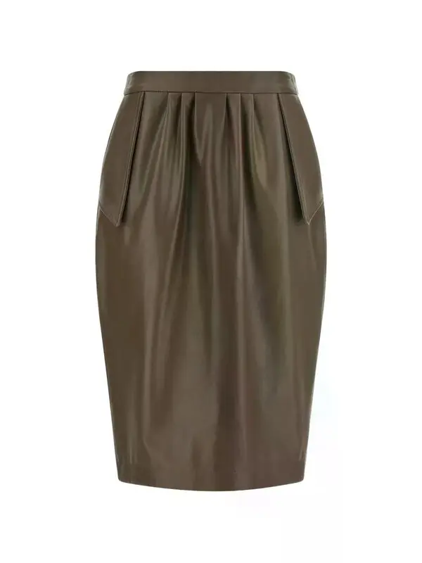 Stella McCartney Flap-pocket Midi Skirt - Brown