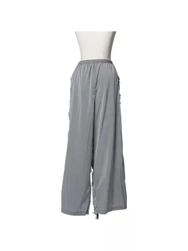 MULLER OF YOSHIOKUBO Ripple Ruffled Trousers - Black