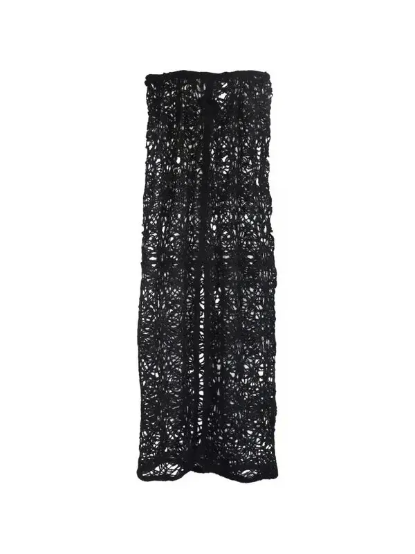 JEAN PAUL GAULTIER Open-knit Skirt - Black