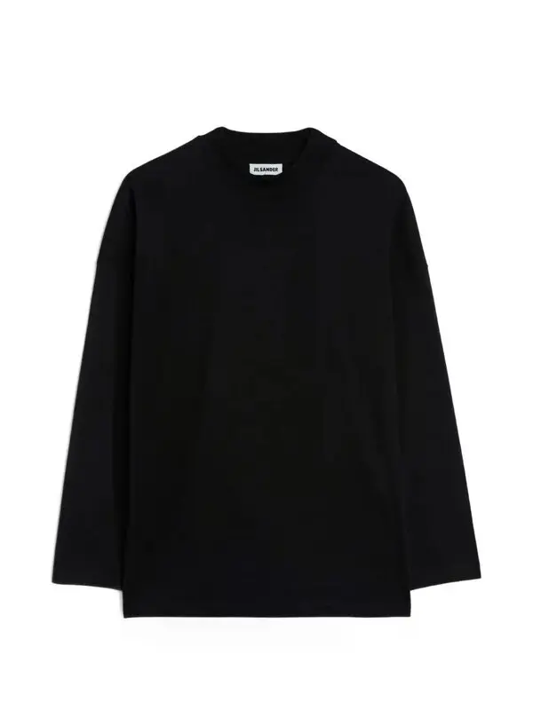 JIL SANDER Cotton Mock-neck T-shirt