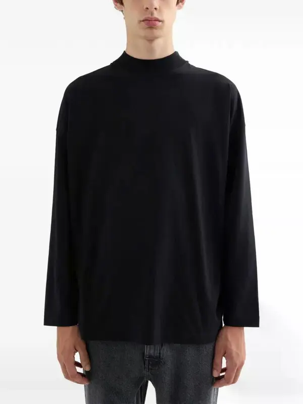 JIL SANDER Cotton Mock-neck T-shirt