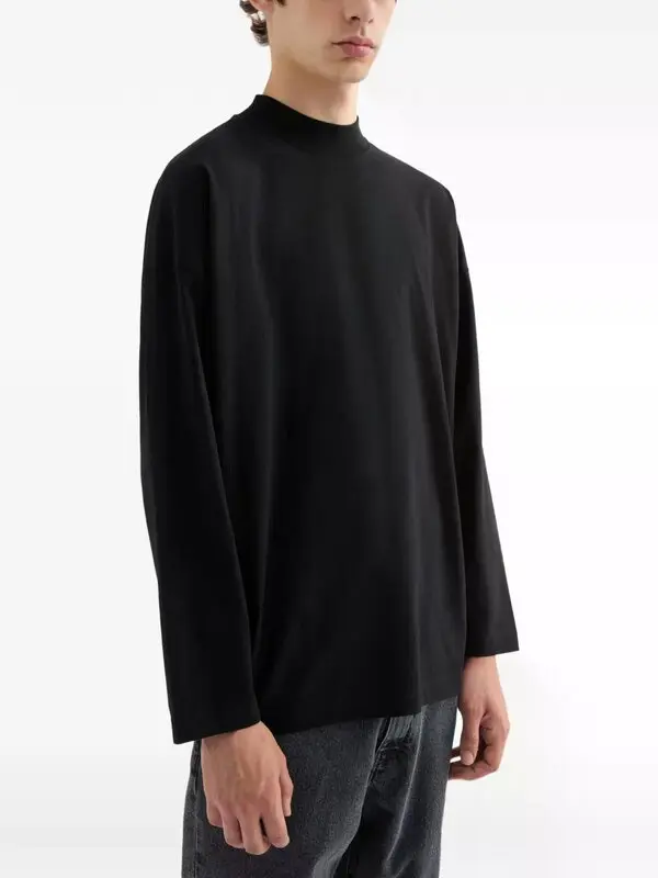 JIL SANDER Cotton Mock-neck T-shirt