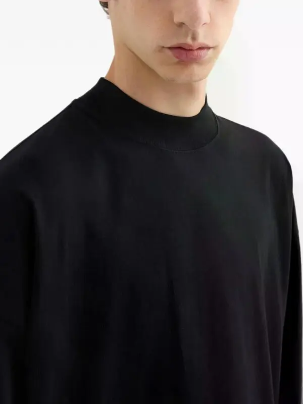 JIL SANDER Cotton Mock-neck T-shirt