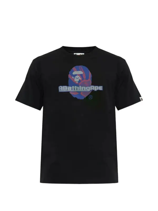A BATHING APE Handprint Ape Head Tee