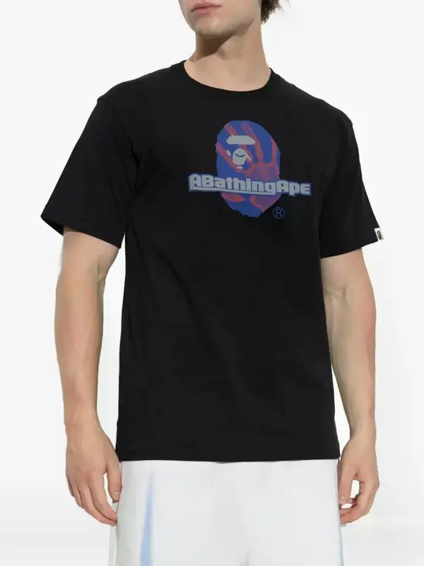 A BATHING APE Handprint Ape Head Tee