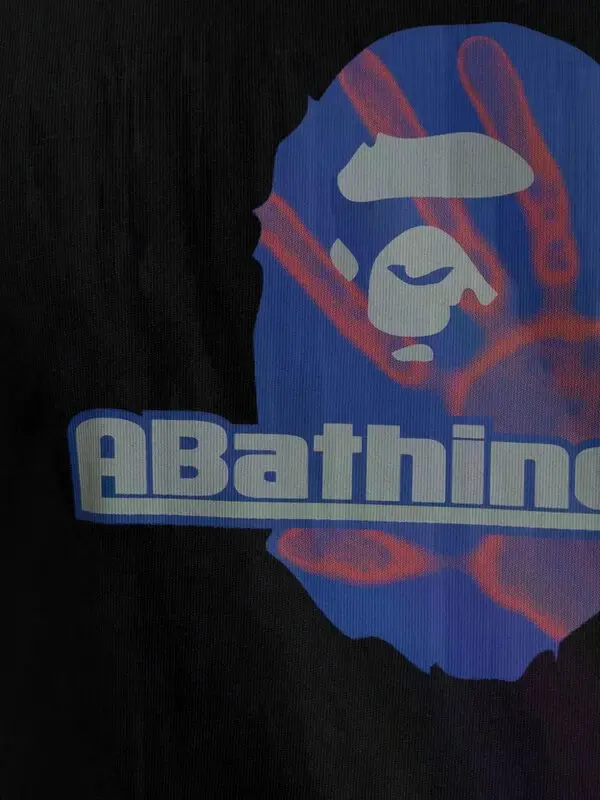 A BATHING APE Handprint Ape Head Tee