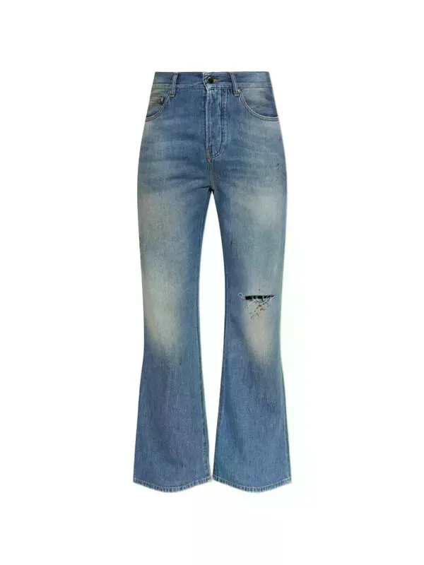 Amiri Distressed Paint-splatter Jeans