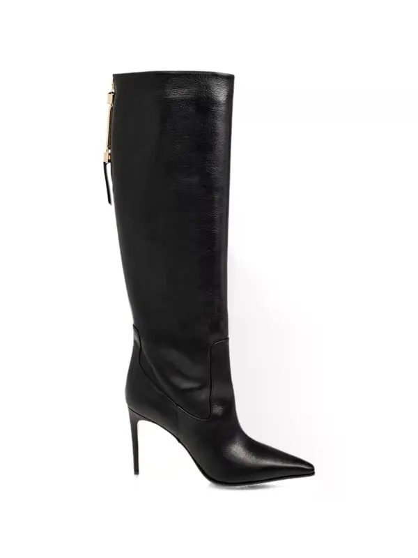 Dsquared2 Pointed-toe Zip-fastening Knee-high Boots - Black