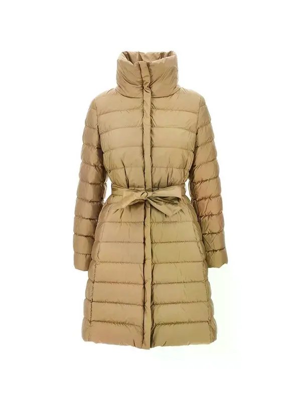 Max Mara Quilted Belted Jacket - Brown