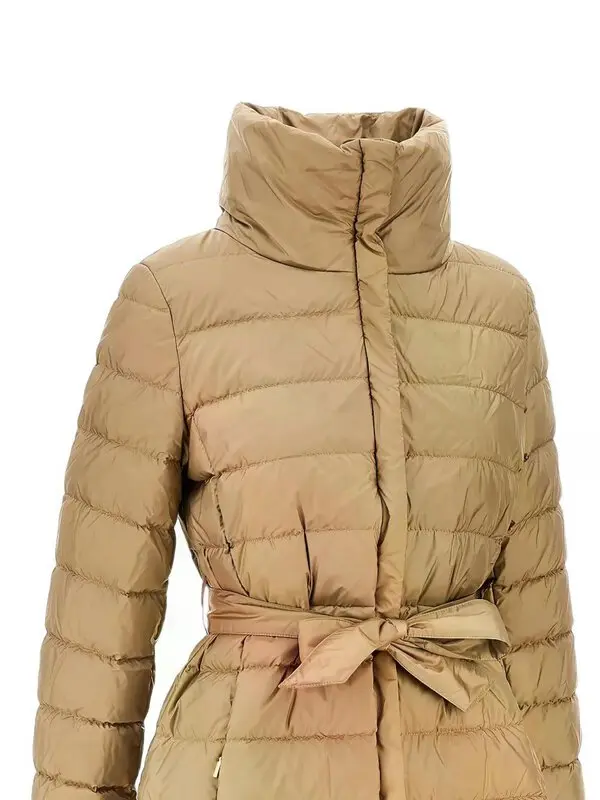Max Mara Quilted Belted Jacket
