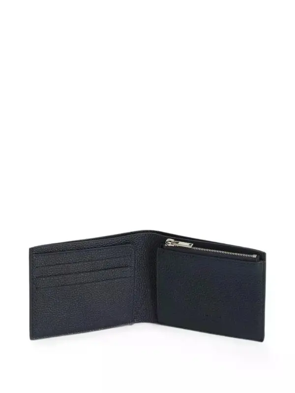 JIL SANDER Zipped Grained-leather Pocket Wallet With Embossed Logo