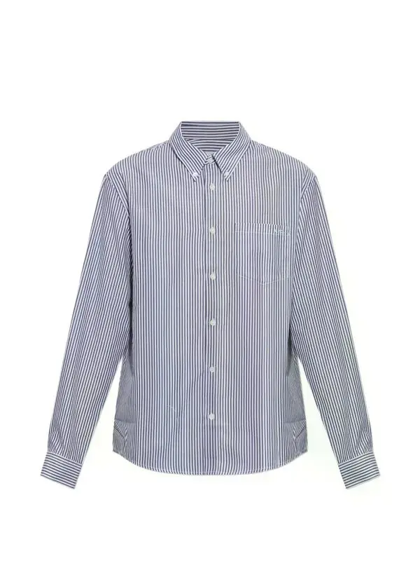 A.p.c. Vertical-stripe Button-down Cotton Shirt