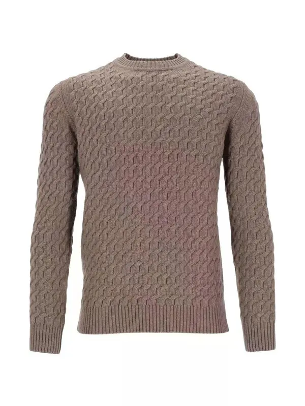 AL DUCA D’AOSTA 1902 Cable-knit Crew-neck Sweater