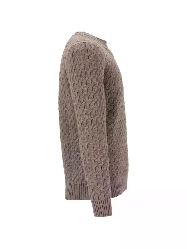 AL DUCA D’AOSTA 1902 Cable-knit Crew-neck Sweater
