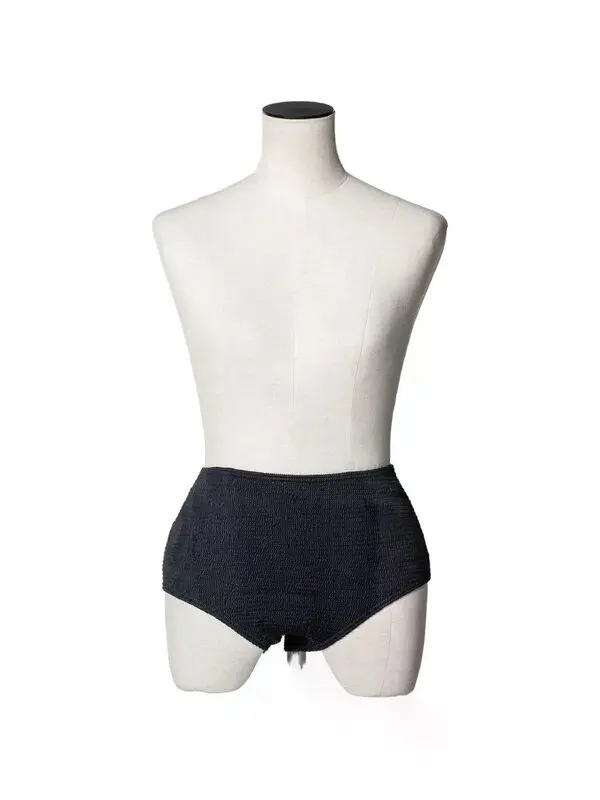 MULLER OF YOSHIOKUBO Shirred Bikini Bottoms - Black