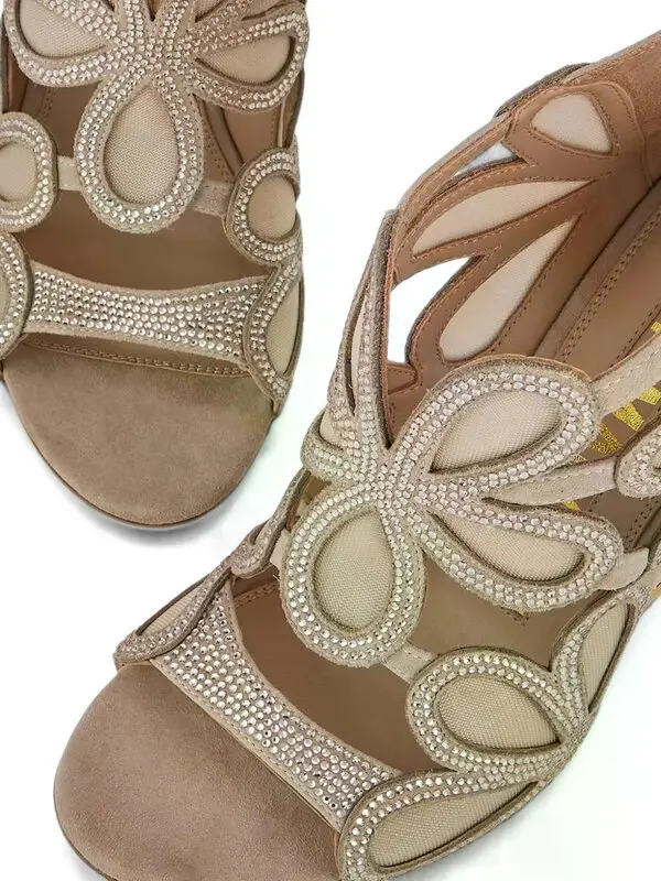 KAT MACONIE Nina Crystal-embellished Cutout Sandals