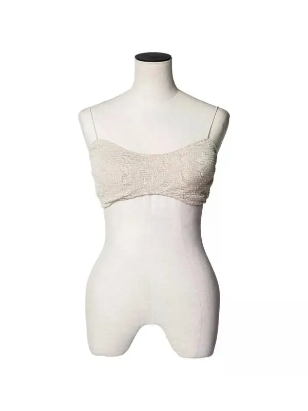 MULLER OF YOSHIOKUBO Bumpy Bikini Top - Neutrals