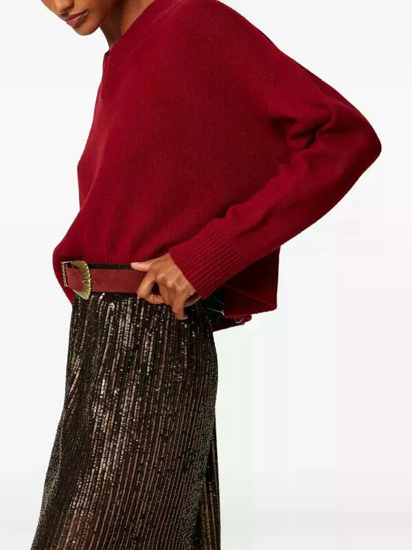 TWINSET Wool Blend Jumper With Fringes